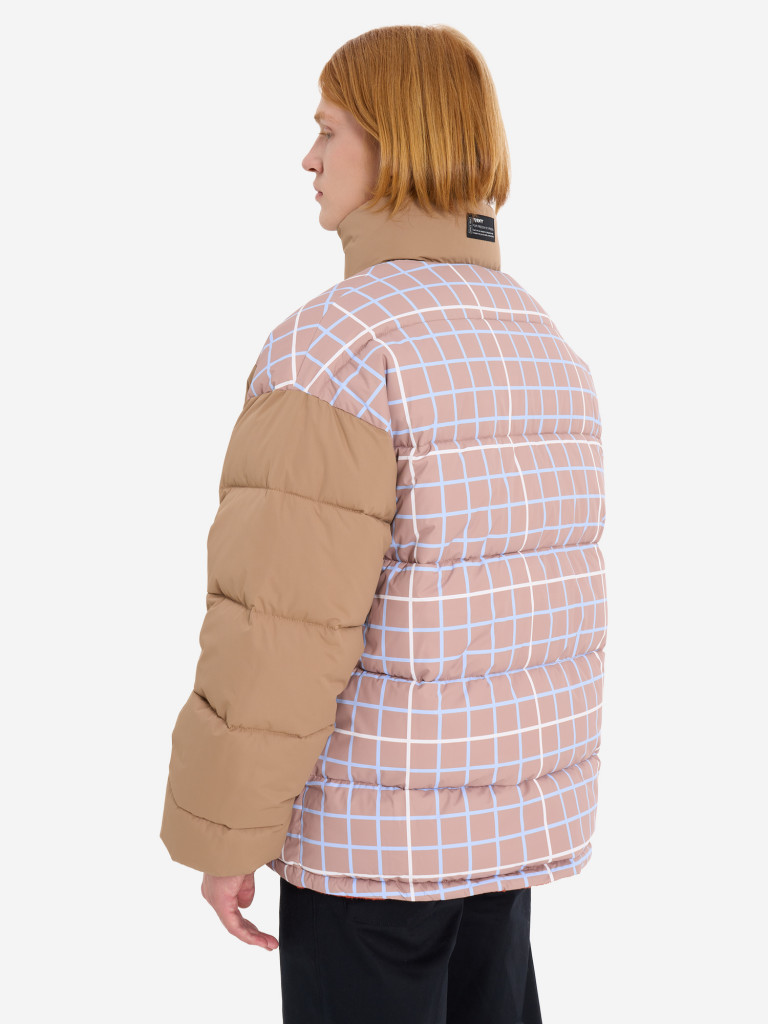 Пуховик двусторонний мужской Termit бежевый/красный цвет — купить по цене 231 руб со скидкой 40 ...