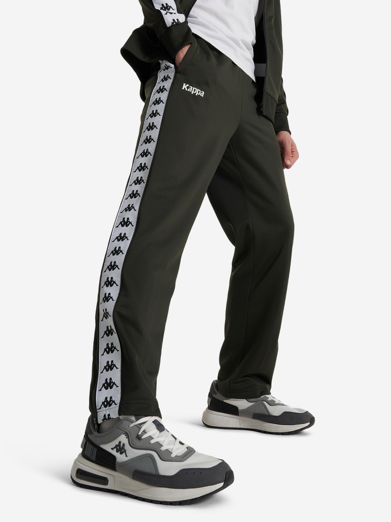 Брюки мужские Kappa Banda d’Origini болотный цвет — купить недорого по цене 105 руб со скидкой ...