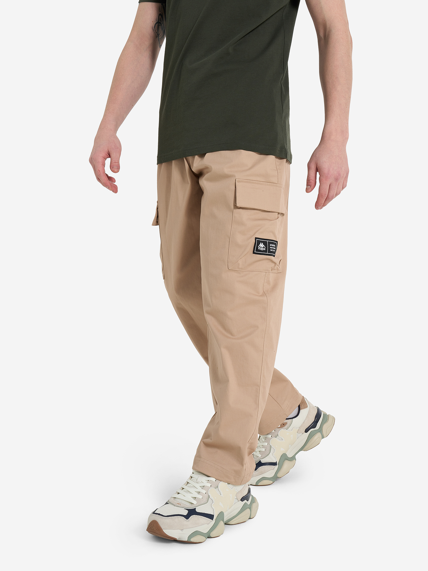 Брюки мужские Kappa бежевый цвет — купить недорого по цене 105 руб со скидкой 40 % в интернет ...