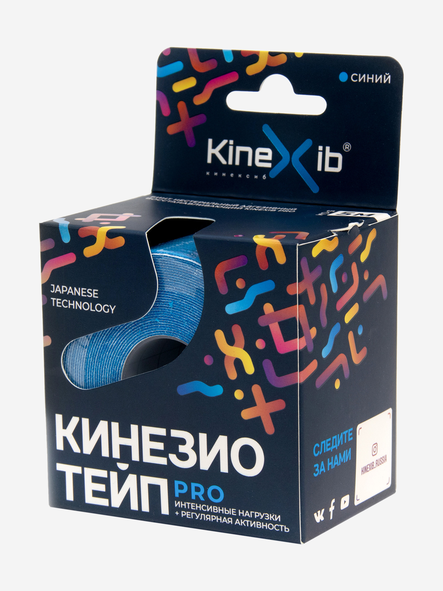 Тейп Kinexib синий цвет — купить за 28.5 руб. в интернет-магазине ...