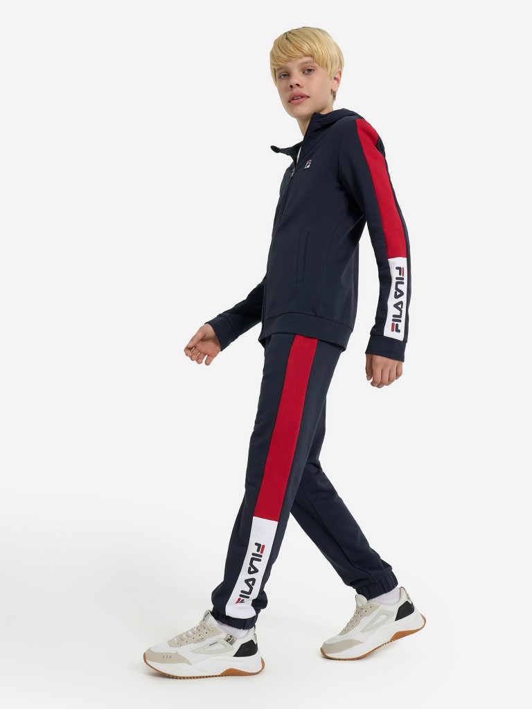 Костюм для мальчиков FILA синий/красный цвет — купить недорого по цене 170 руб в интернет ...