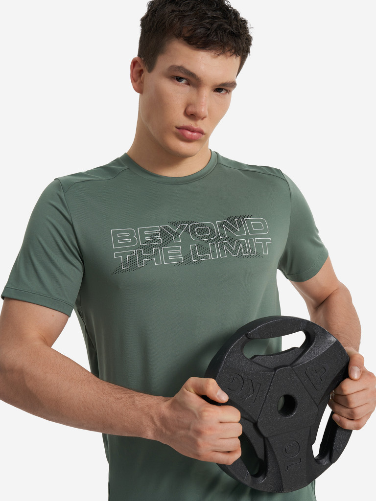 Футболка спортивная мужская Athlex хвойный цвет — купить недорого по ...