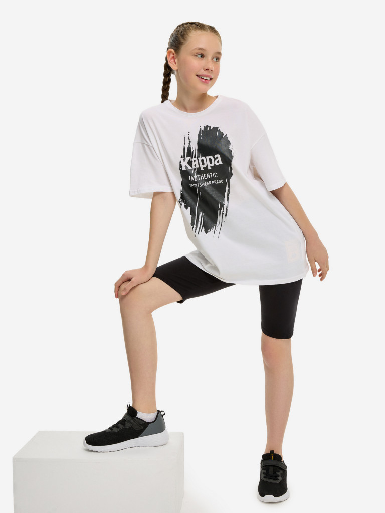 Велосипедки для девочек Kappa черный цвет — купить по цене 28 08 руб со скидкой 40 в интернет