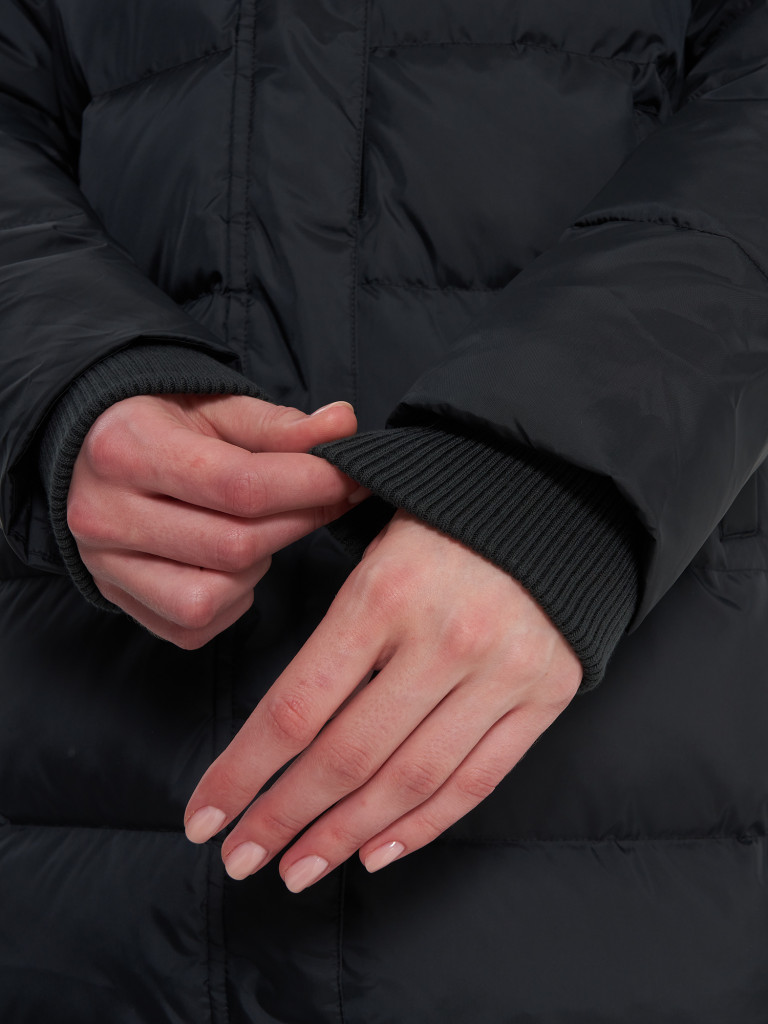 Пальто пуховое женское Kappa Emovere черный цвет — купить по цене 550.80 руб со скидкой 10 % в ...