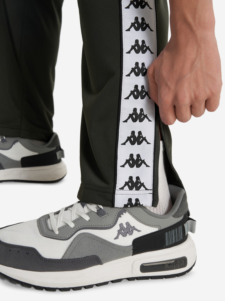 Брюки мужские Kappa Banda d’Origini болотный цвет — купить недорого по цене 105 руб со скидкой ...