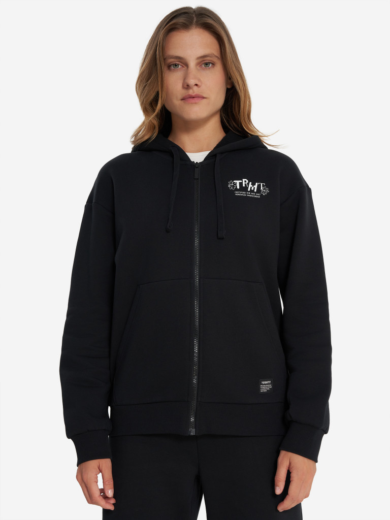 Толстовка женская Termit черный цвет — купить по цене 90.86 руб со скидкой 30 % в интернет ...